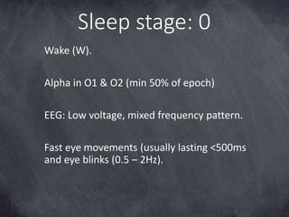 Sleep scoring using AASM | PPTX