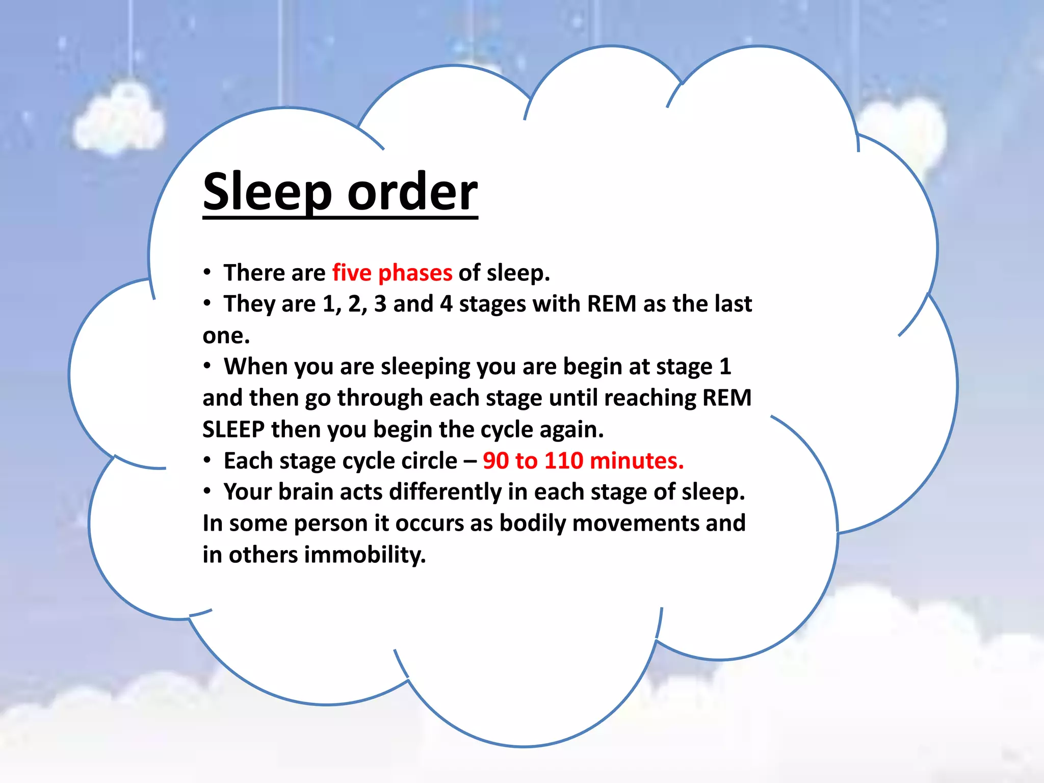 Sleep stages and disorder | PPTX