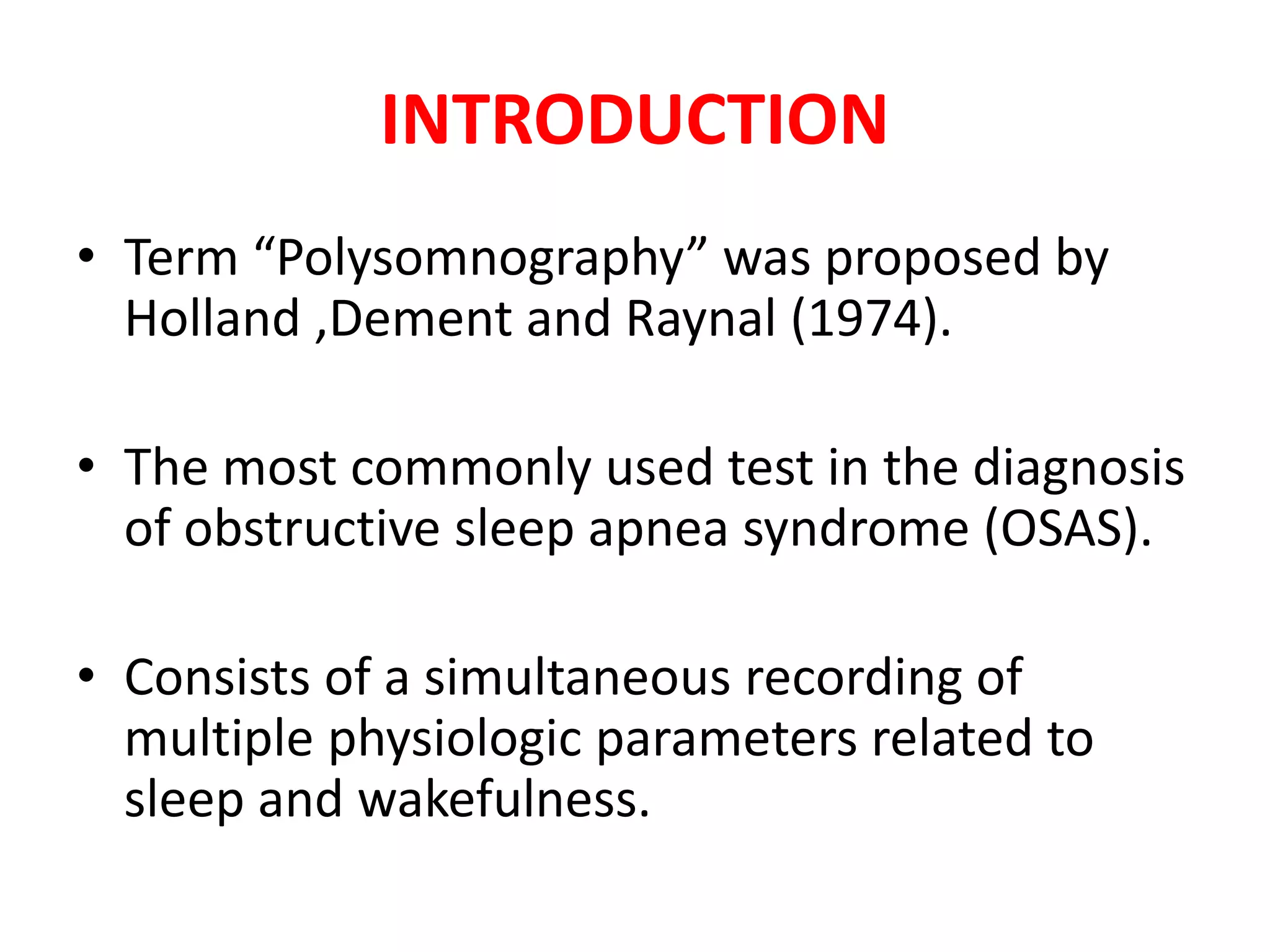 POLYSOMNOGRAPHY & EEG ACTIVATION METHODS | PPTX