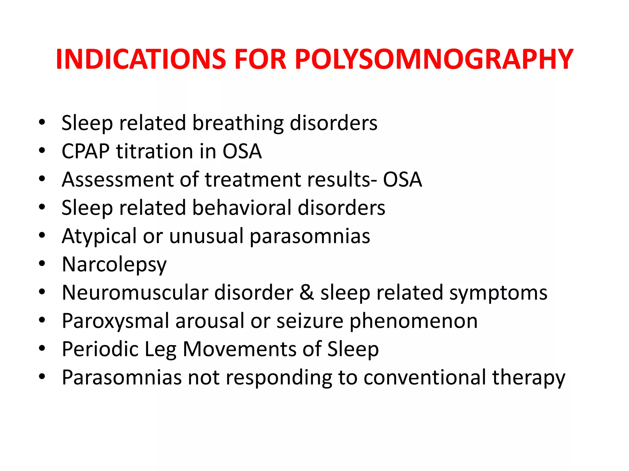 POLYSOMNOGRAPHY & EEG ACTIVATION METHODS | PPTX