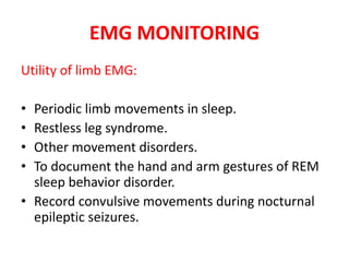POLYSOMNOGRAPHY & EEG ACTIVATION METHODS | PPTX