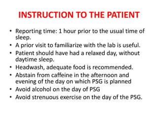 POLYSOMNOGRAPHY & EEG ACTIVATION METHODS | PPTX