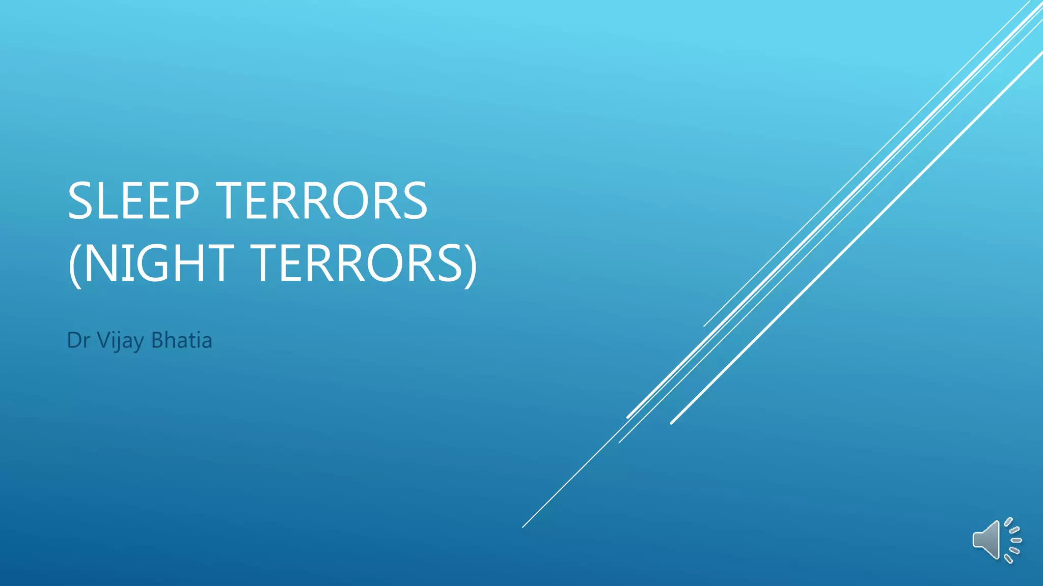 Sleep terrors (night terrors) | PPTX | Sleep Disorders | Diseases and ...