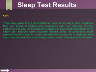 Sleep test results | PPT
