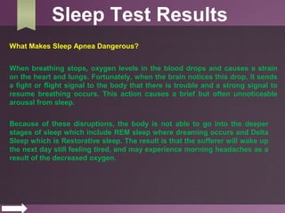 Sleep test results | PPT