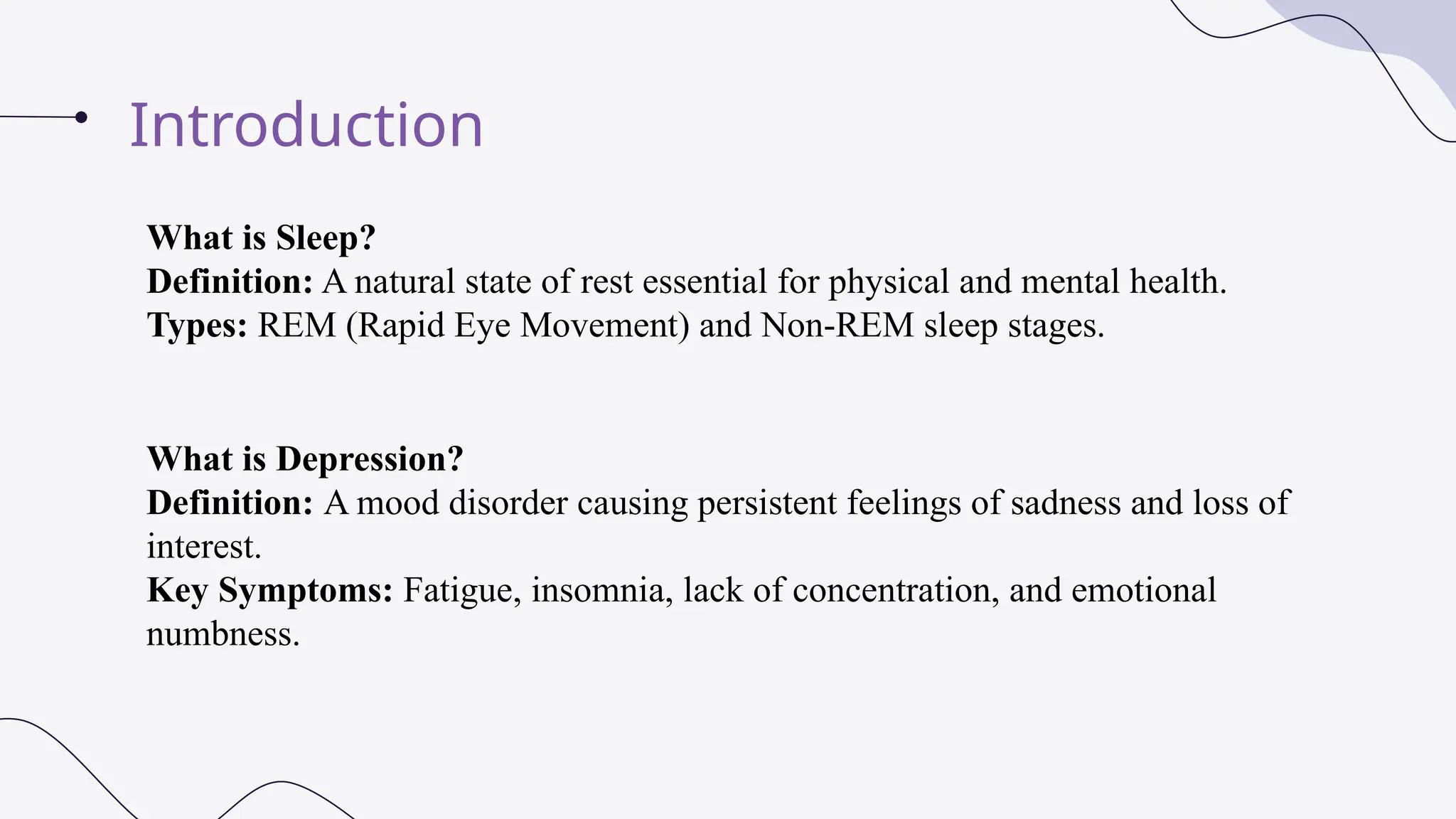 Sleep vs Depression - Health SleeP Gummies | PPTX | Sleep Disorders ...