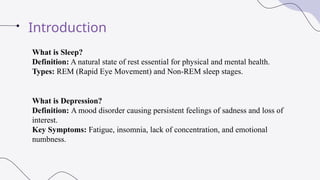 Sleep vs Depression - Health SleeP Gummies | PPTX