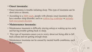 Sleep wake disorder.pptx Sleep wake disorder is a chronic problem ...