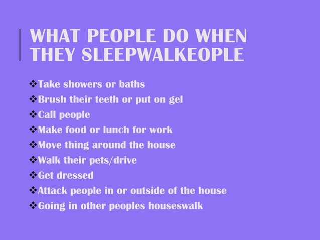 Sleep walking | PPT