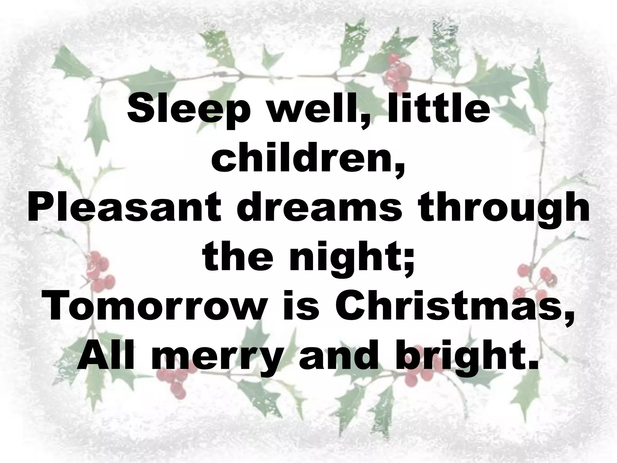 Sleep Well Little Children | PPTX