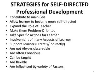 Self directed growth | PPTX