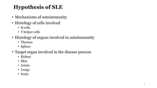 Systemic lupus erythematosus (SLE) disease | PPTX
