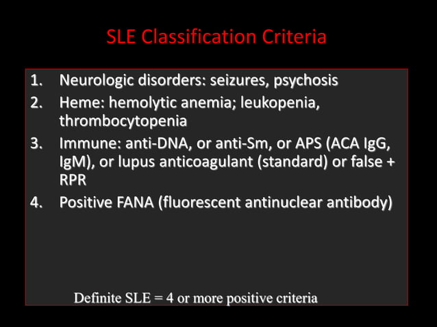 Sle pathophysiology and management | PPT