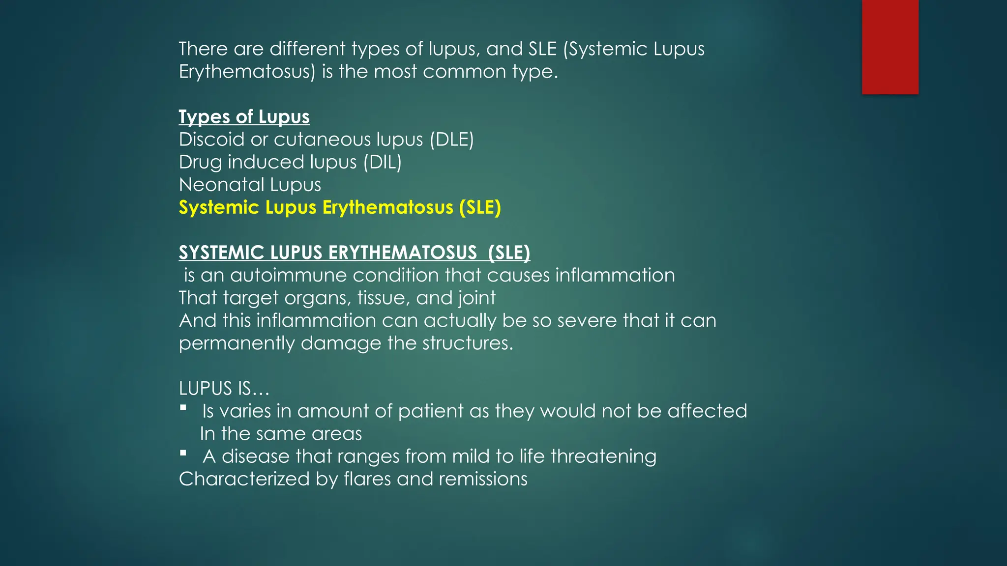 SLE PPT..pptxjgggghhgffgbnjhbnnbbgggbbhg | PPTX