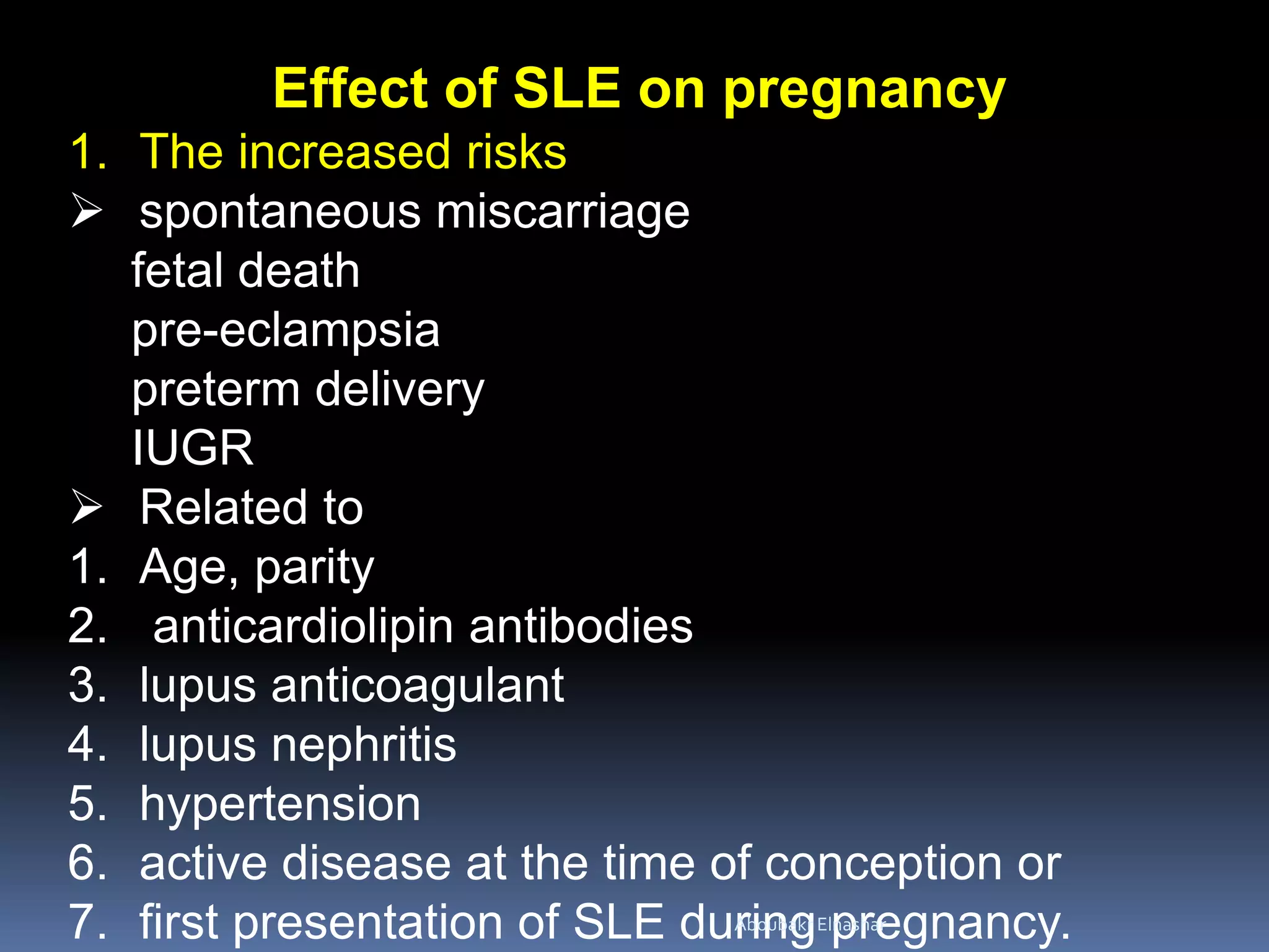 Systemic lupus erythematosus During pregnancy | PDF
