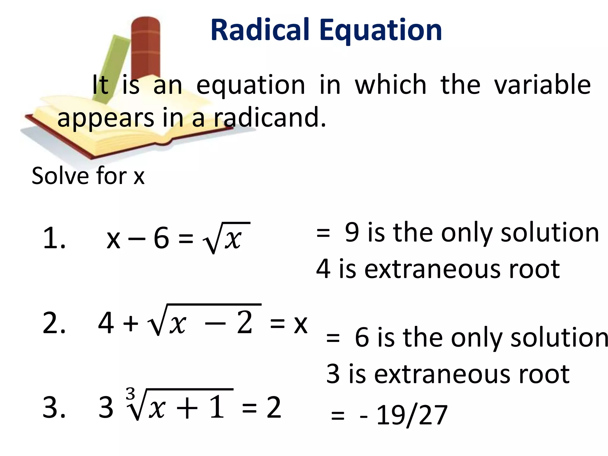 Module 4 Grade 9 Mathematics (RADICALS) | PPTX