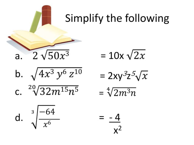 Module 4 Grade 9 Mathematics (RADICALS) | PPTX | Physics | Science