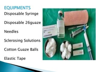 Sclerotherapy | PPTX