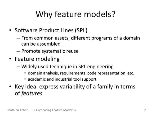 Composing Feature Models | PPT