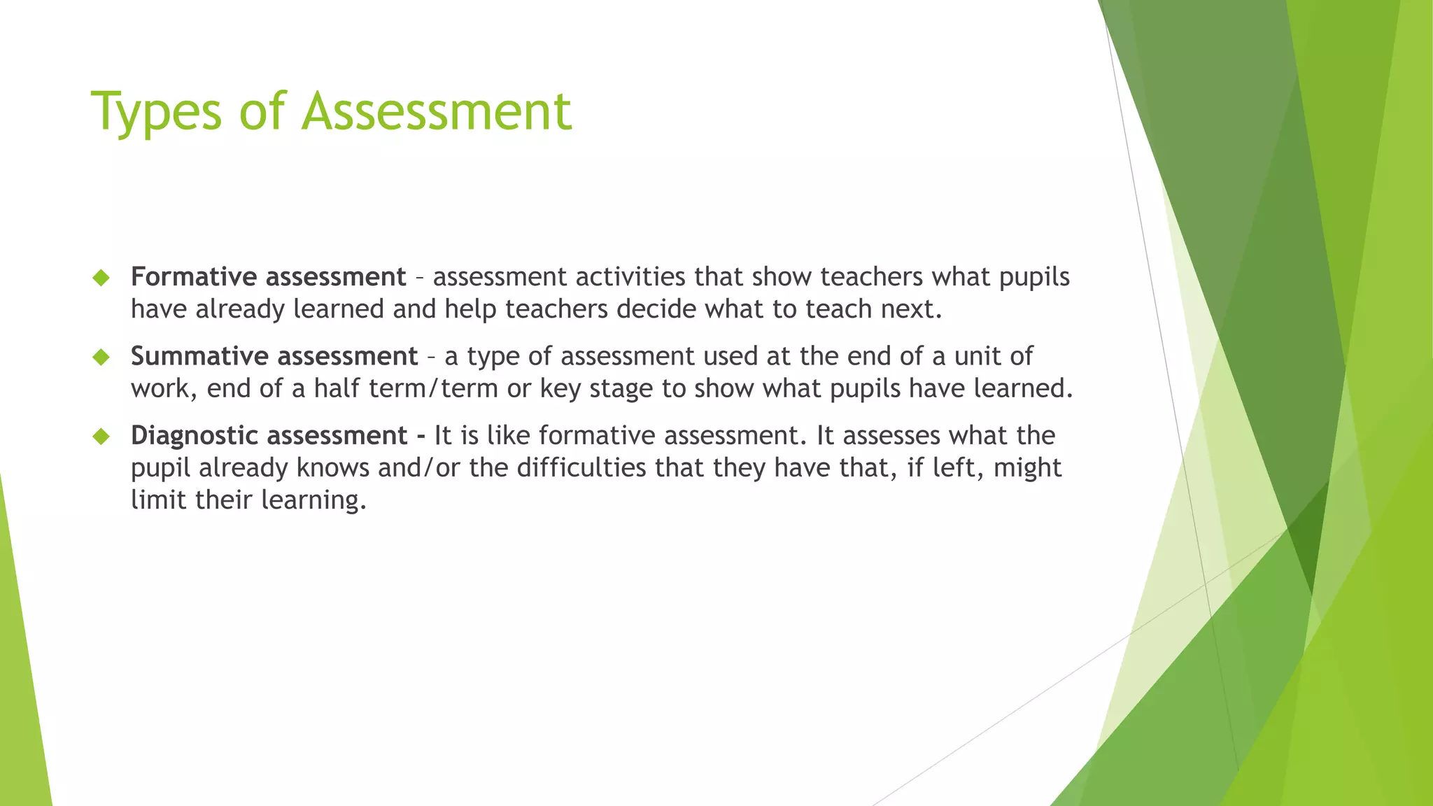 Assesment, Data & Tracking | PPT