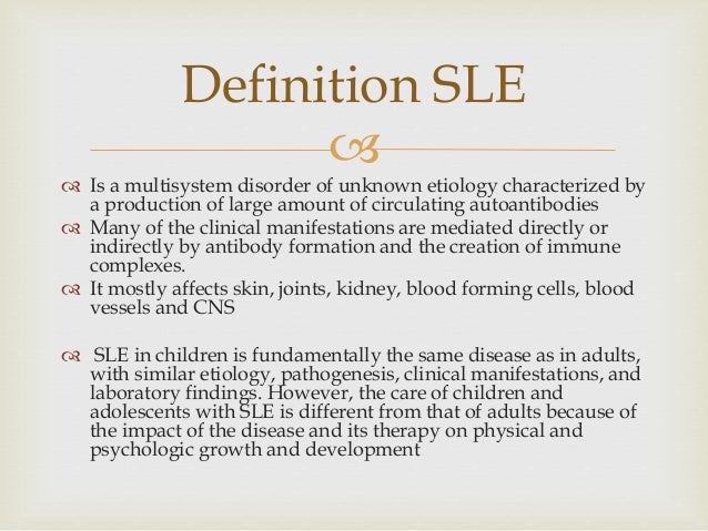 SLE grand round