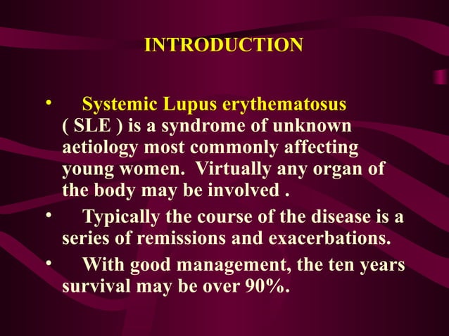 systemic lupus erythematosus | PPT