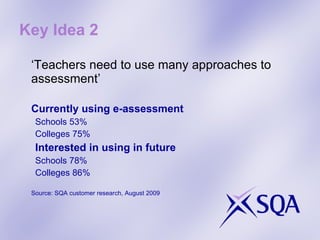 Slf sqa - using e-assessment to support cf e - 100914 | PPT