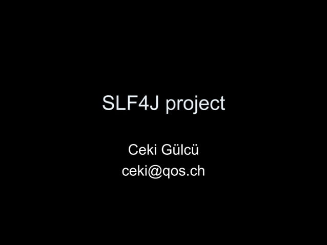 slf4j-in-10-slides Jakarta Commons Logging | PPT