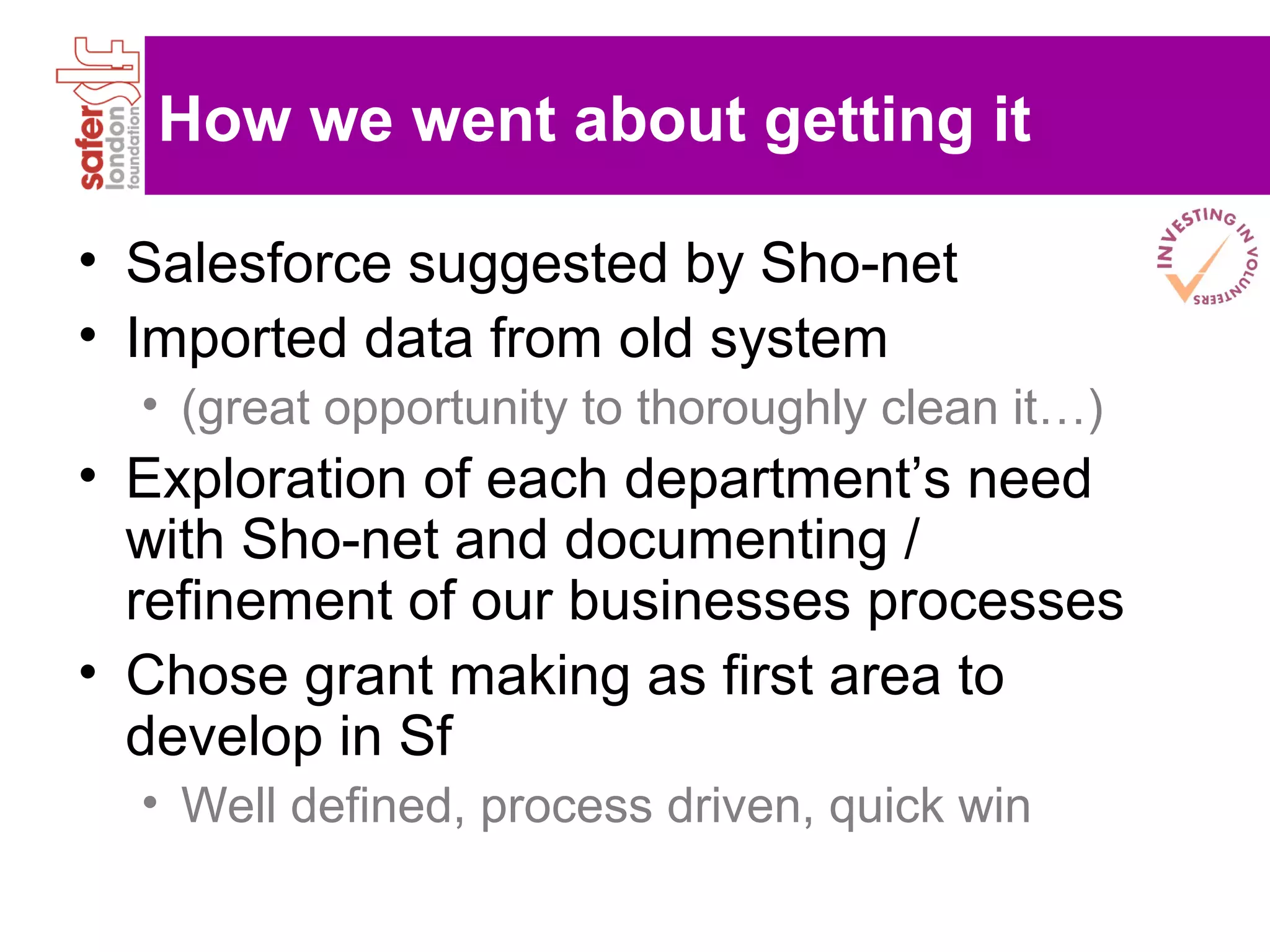 SLF grantmaking with Salesforce | PPT