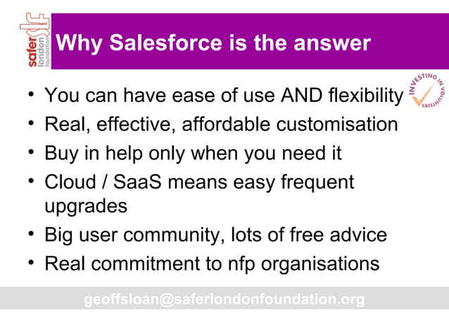 SLF grantmaking with Salesforce | PPT