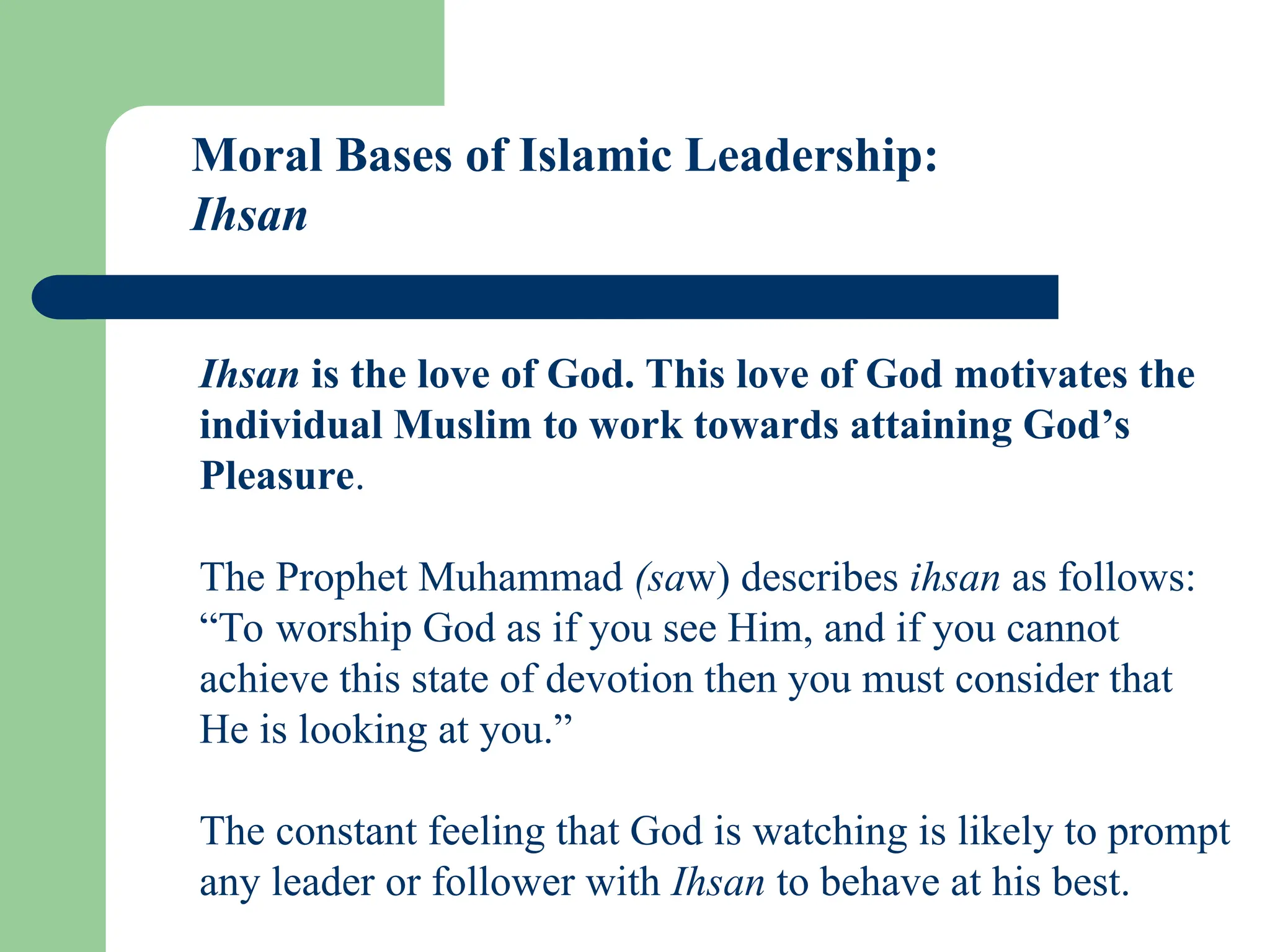 Leadership in islamic perspective in modern | PPT