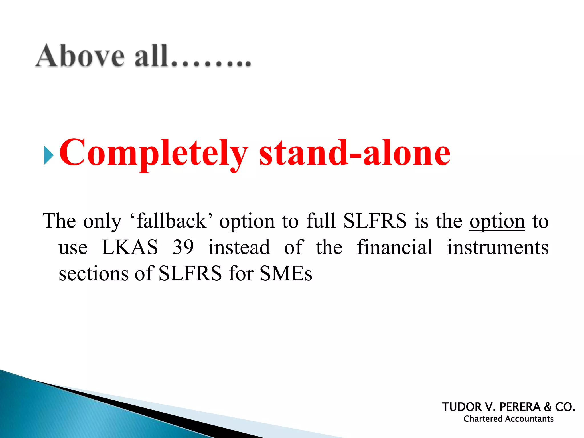Slfrs for sme | PPTX