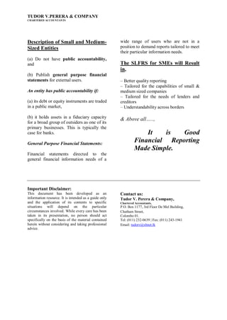 Slfrs for sm es circular , | PDF | Stocks and Bonds | Personal Investing