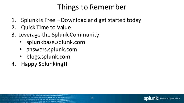 Getting Started with Splunk Enterprise | PPT