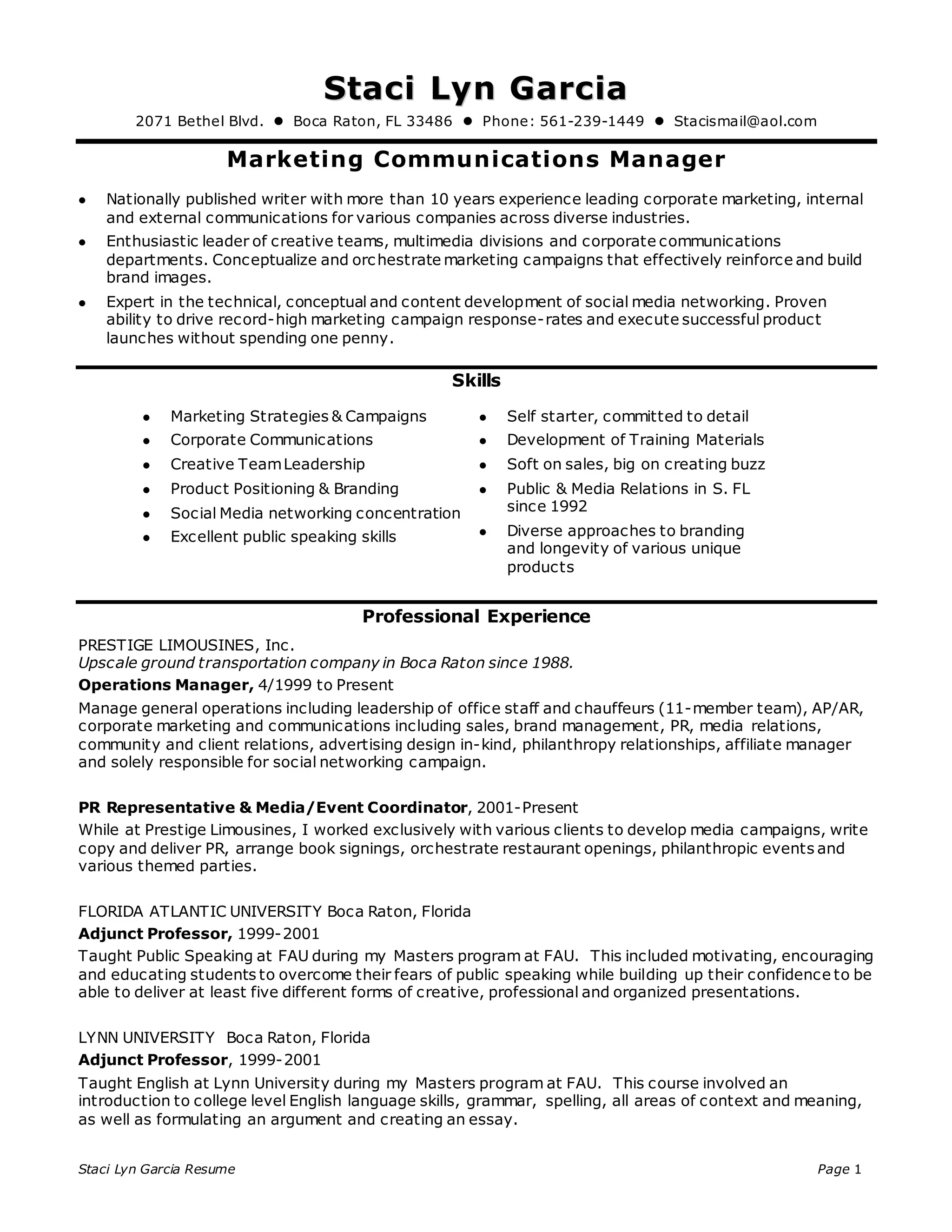 Slg Resume | DOCX | Marketing and Advertising | Business