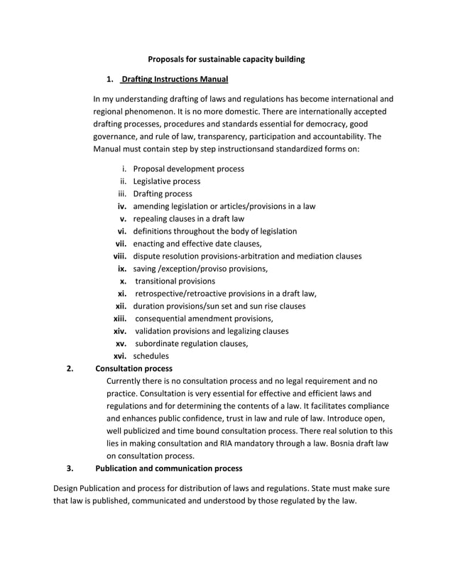 Proposals for Sustainable Capacity Building of Legislative Office | PDF