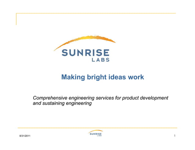 Sunrise Labs Inc RoHs Presentation | PDF