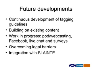SLIC, SLAINTE and Web2.0 | PPT | Computing | Technology & Computing
