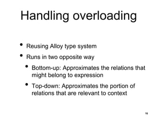 Sliced Alloy | PPTX | Programming Languages | Computing
