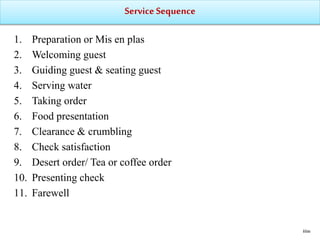 Service Sequence | PPT
