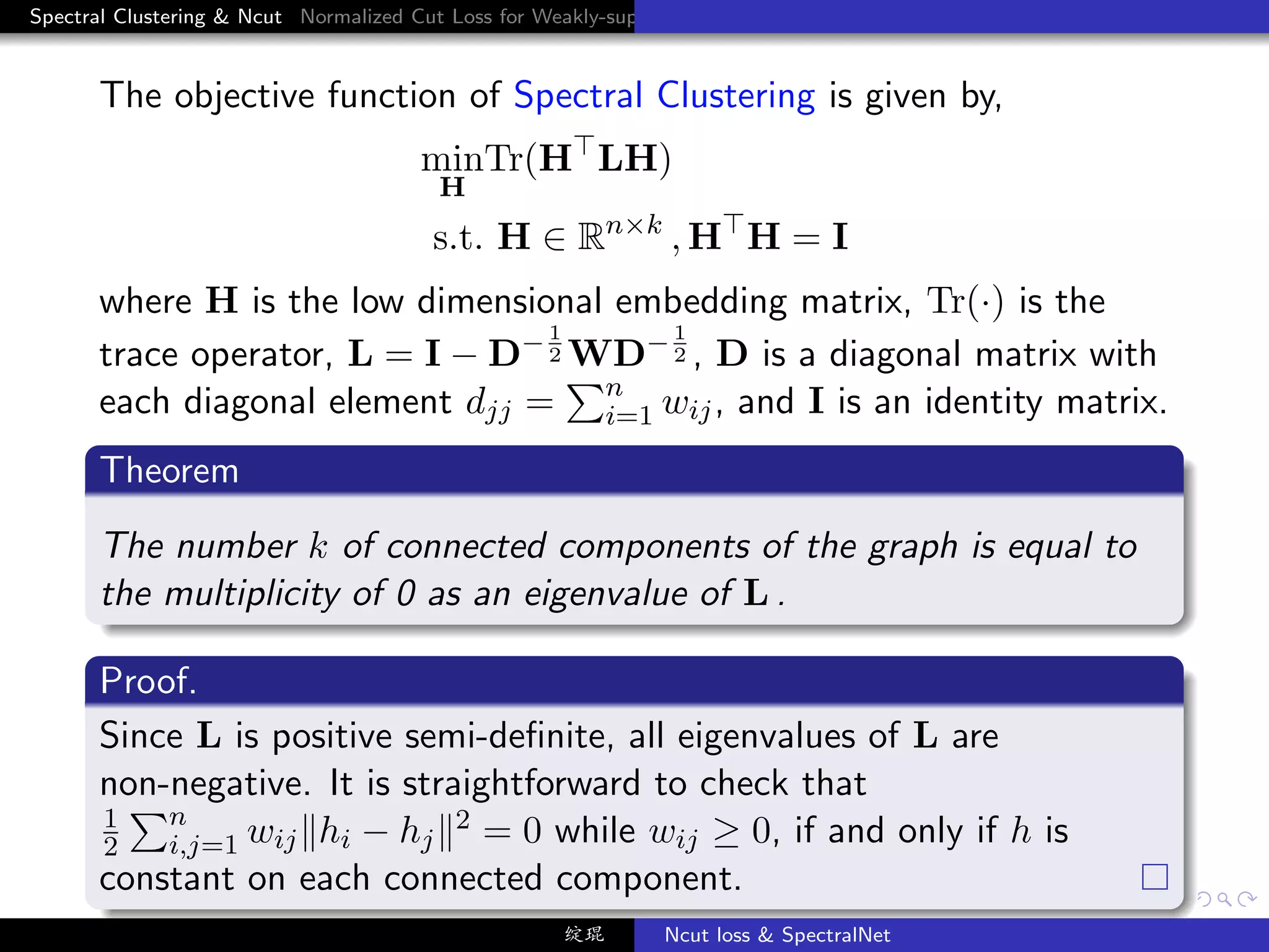 SpectralNet and Ncut Loss | PDF