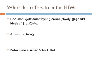 Java Script and HTML. | PDF