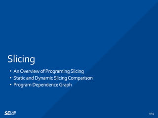 Slicing and testing | PPTX