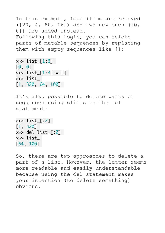 Slicing in Python - What is It? | PDF