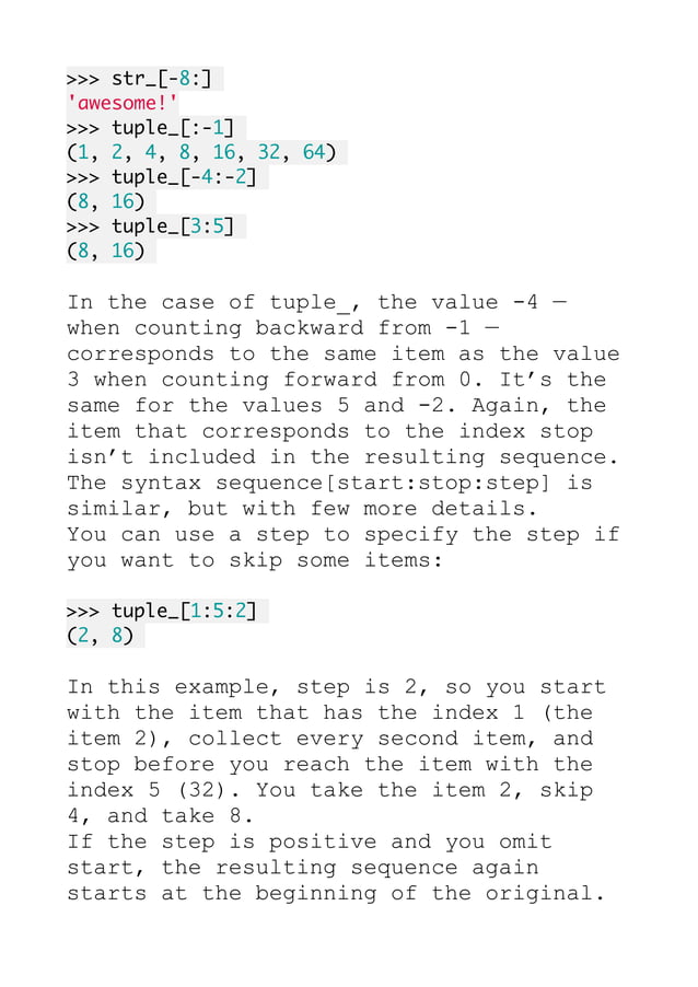 Slicing in Python - What is It? | PDF