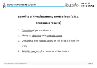 Slicing Work on Business Agility Meetup Berlin | PPT