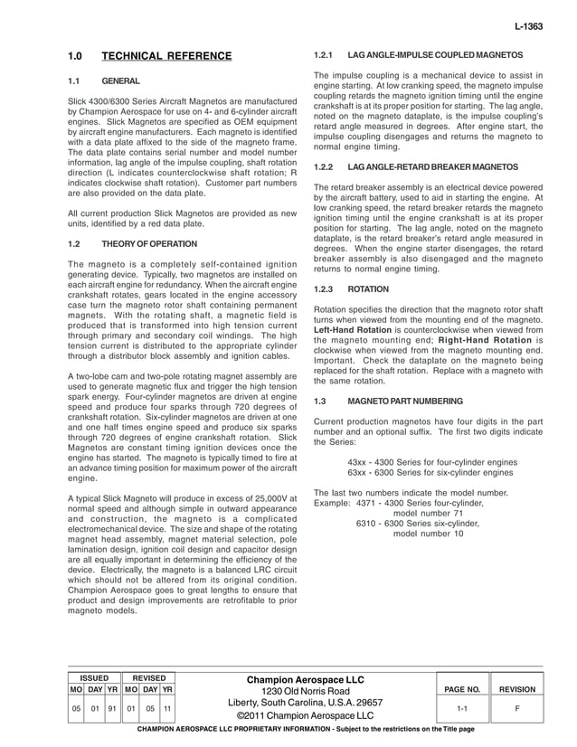 Slick magoverhaulmanual 4300 & 6300 series | PDF | Auto Type | Automotive