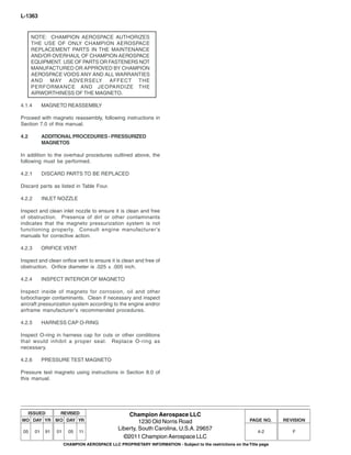 Slick magoverhaulmanual 4300 & 6300 series | PDF