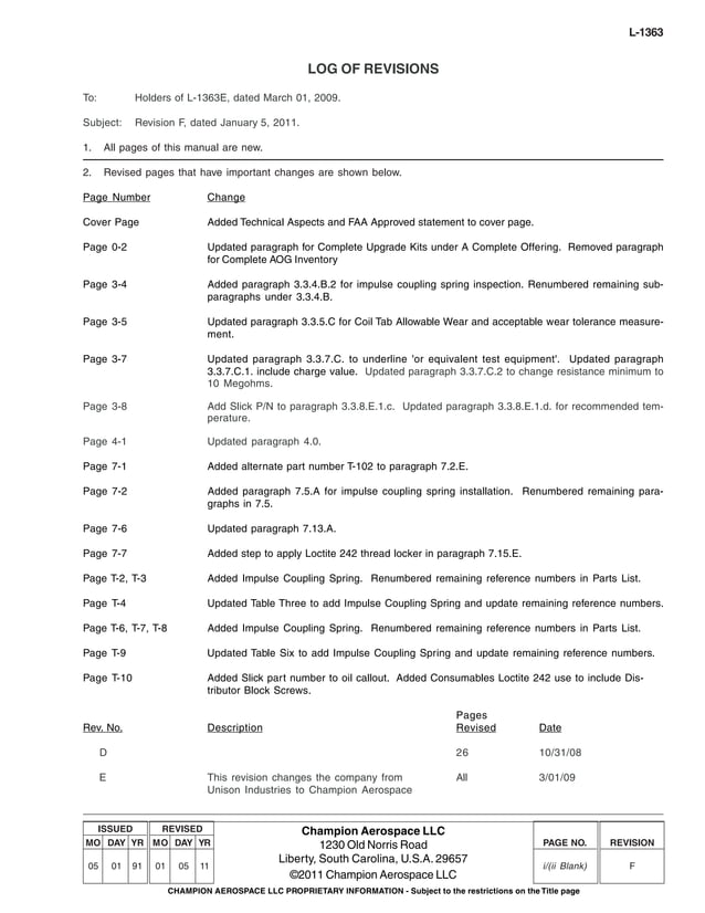 Slick magoverhaulmanual 4300 & 6300 series | PDF | Auto Type | Automotive
