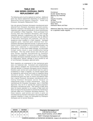 Slick magoverhaulmanual 4300 & 6300 series | PDF